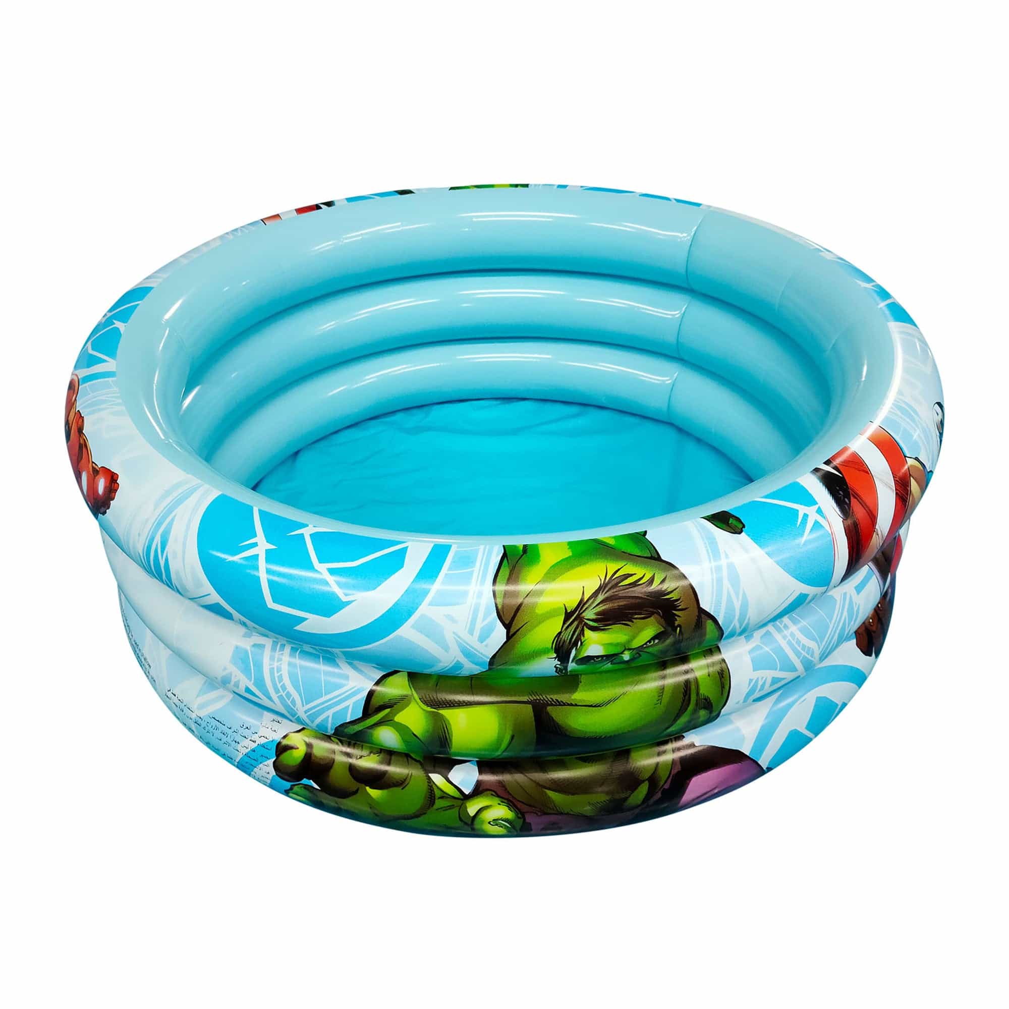 Marvel Avengers Inflatable Swimming Pool for Kids, 3 Rings Kiddie Pool ...